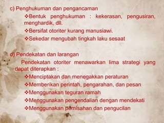 Pendekatan manajemen kelas | PPTX