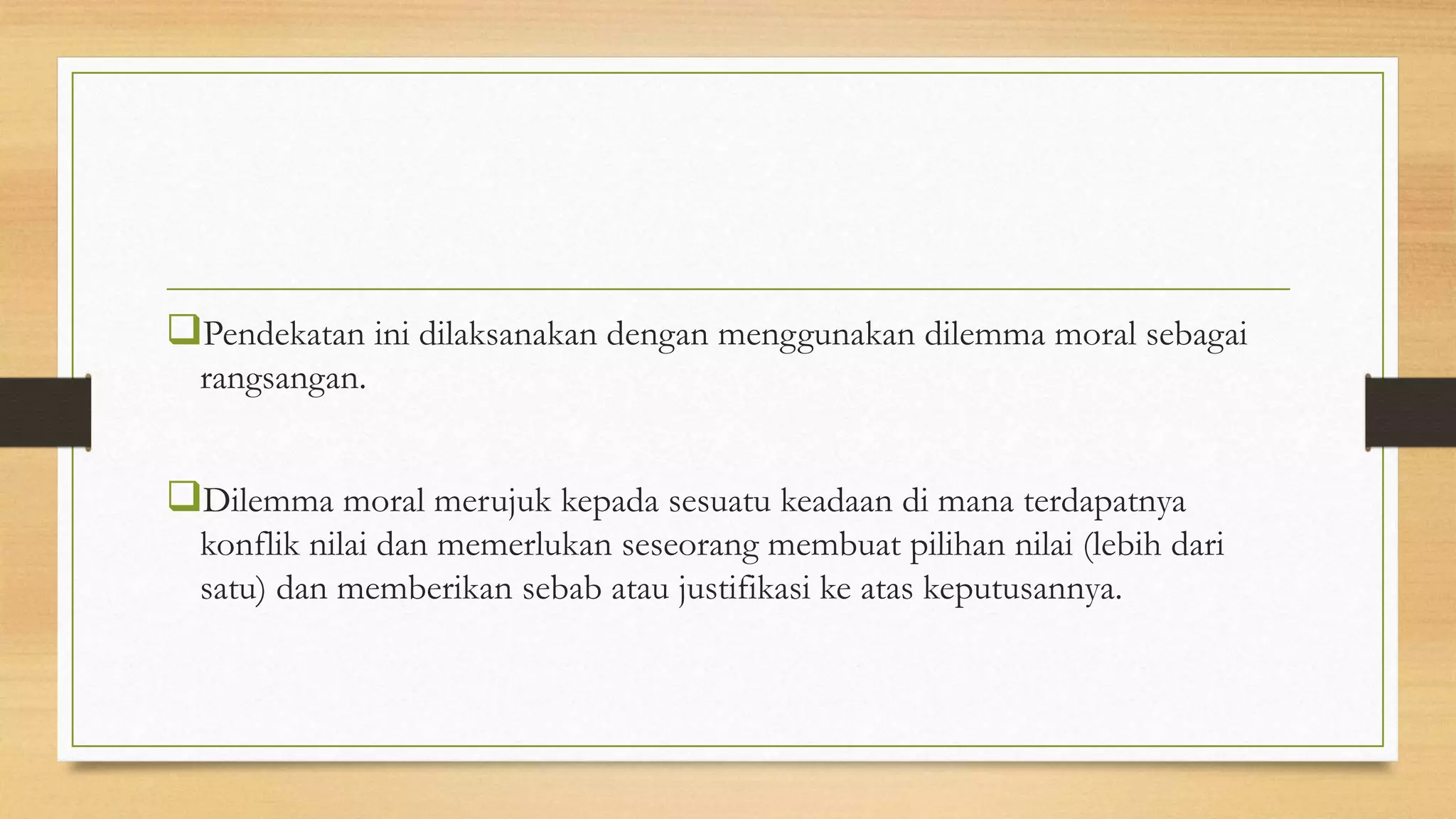 Pendekatan moral kognitif | PPTX