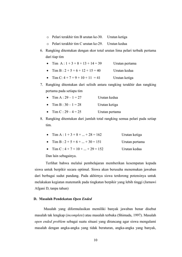 Pendekatan open ended | PDF
