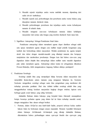 Pendekatan Studi Islam | DOCX