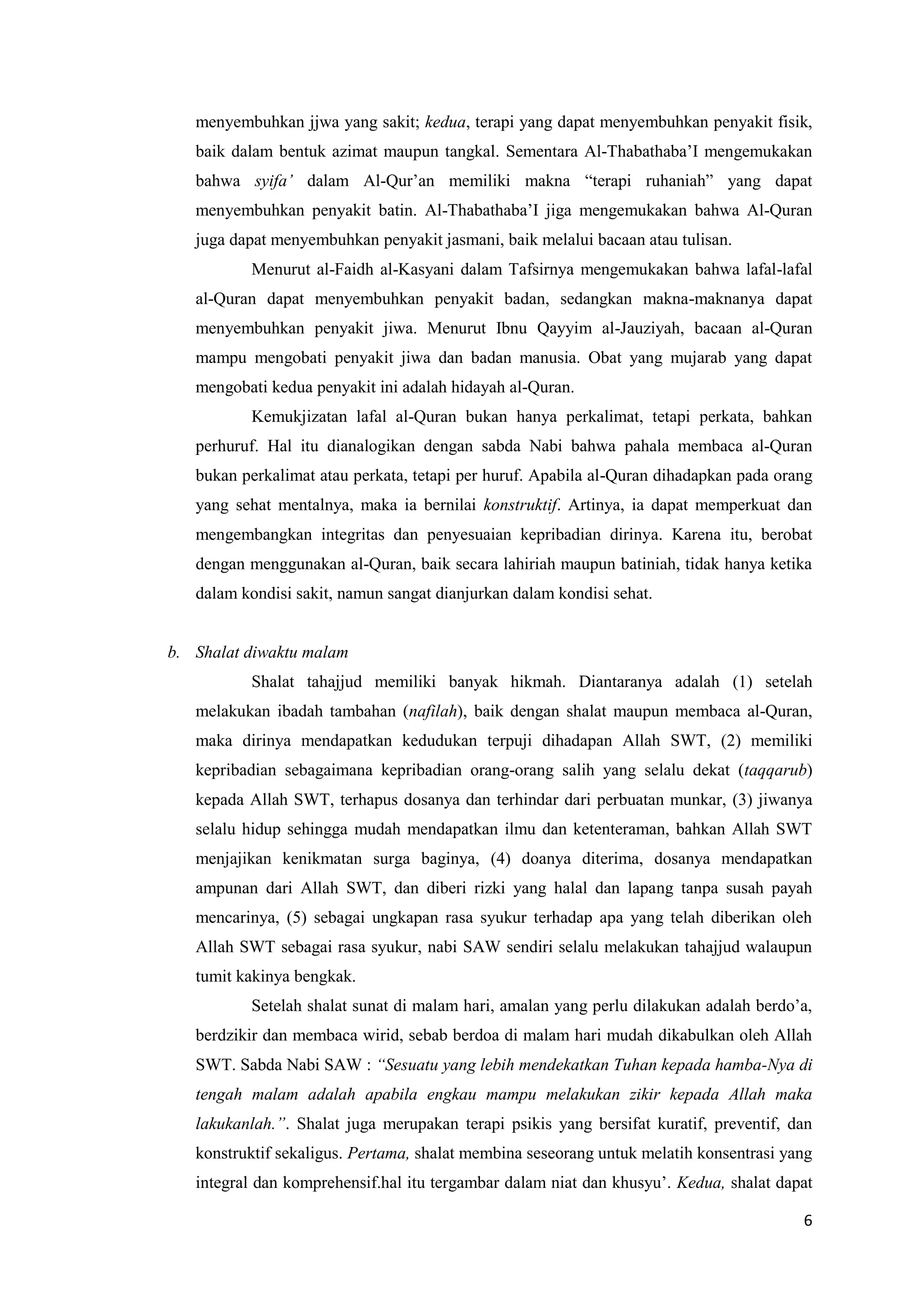 Pendekatan terapi islam | DOCX