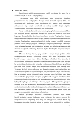 Pendekatan terapi islam | DOCX