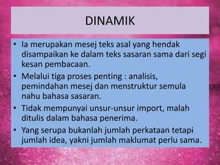 Pendekatan tidak langsung dalam penterjemahan | PPTX