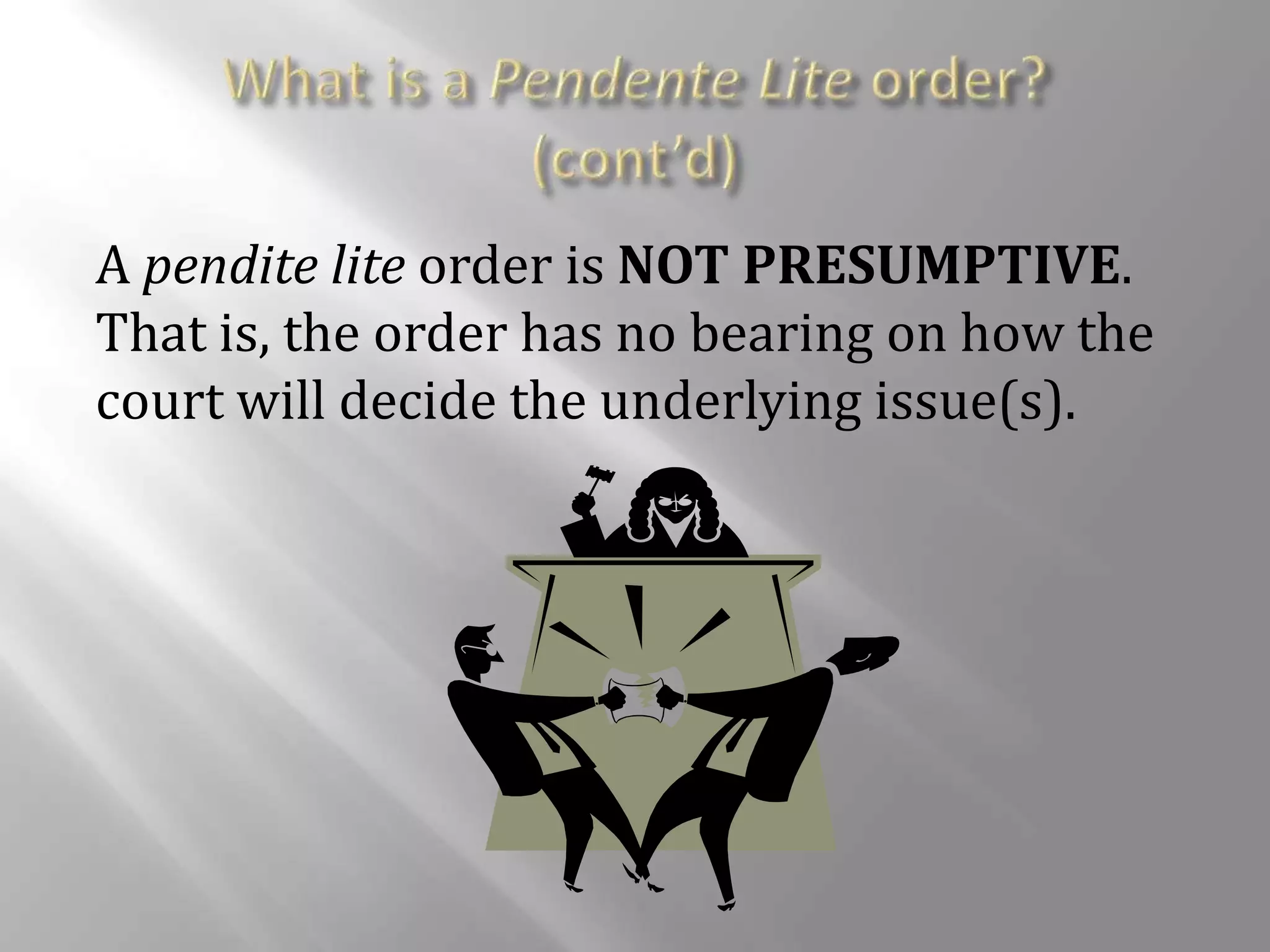 Pendente lite | PPTX