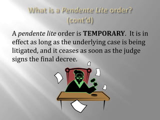 Pendente lite | PPTX
