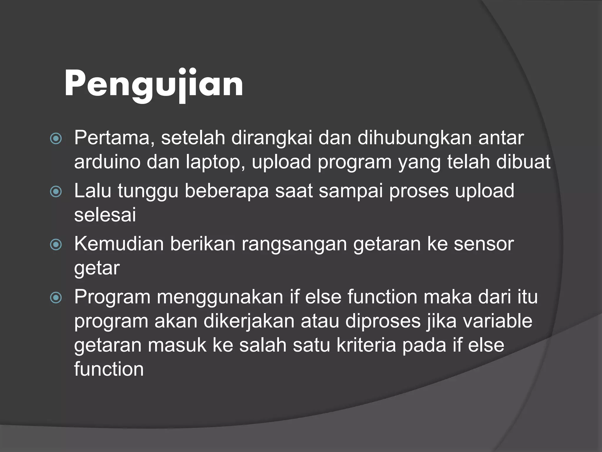 Pendeteksi gempa bumi | PPT Pendeteksi gempa bumi | PPT