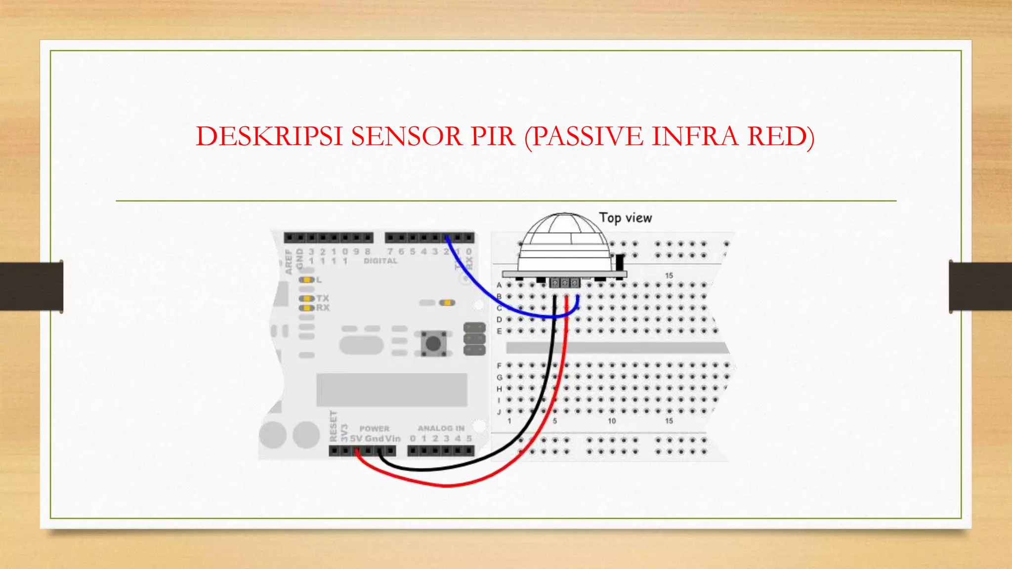 Pendeteksi gerakan manusia sensor pir dan arduino | PPTX