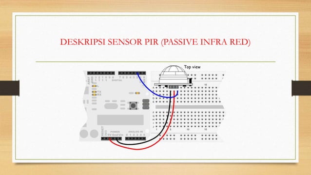 Pendeteksi gerakan manusia sensor pir dan arduino | PPT