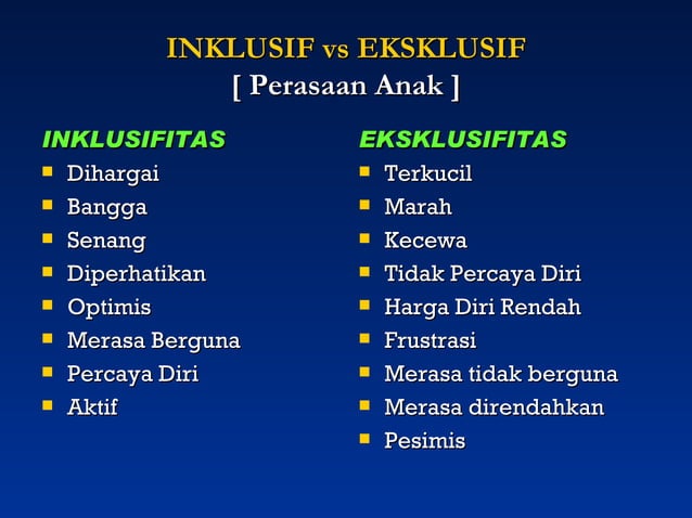 Pendidikan Inklusi | PPT