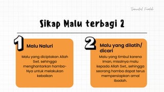 PAI Kelas 11 SMA - Pengertian Cabang Iman: Menjaga Kehormatan, Ikhlas, Malu, Zuhud | PDF