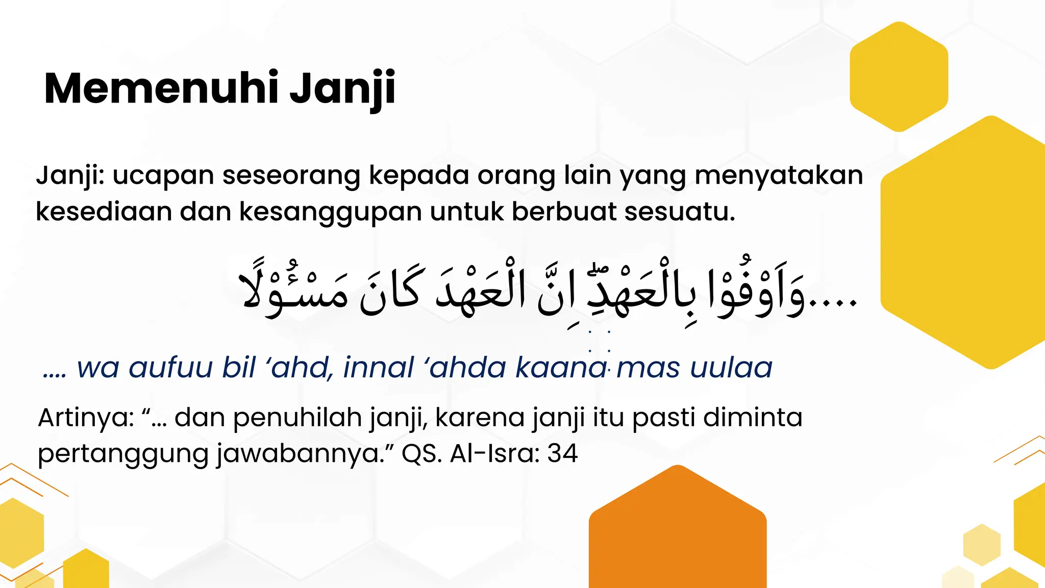 Materi Pendidikan Agama Islam - Kelas 11 SMA - Cabang Iman: Memenuhi ...