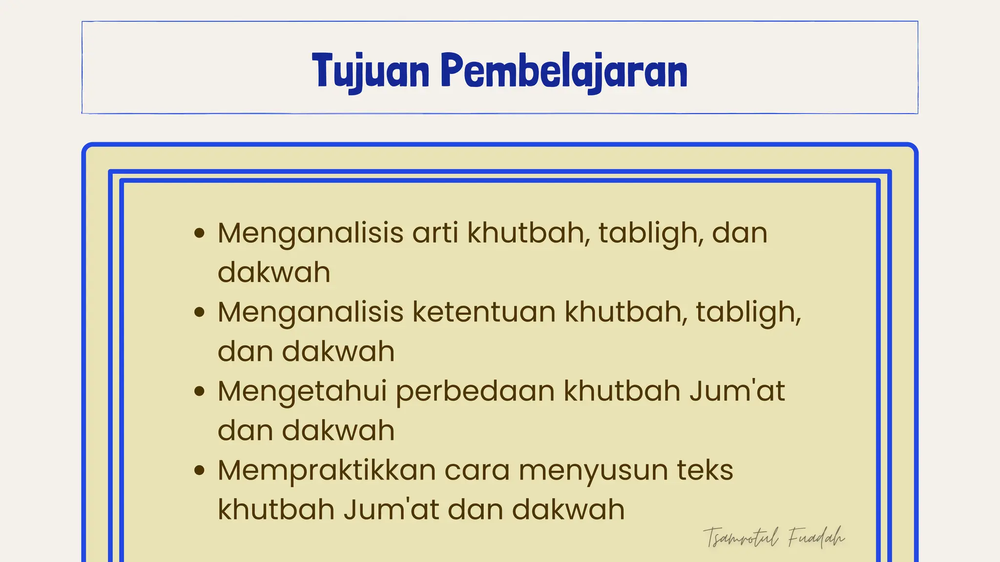 PAI Kelas 11 SMA - Ketentuan Khutbah, Tabligh, dan Dakwah | PDF