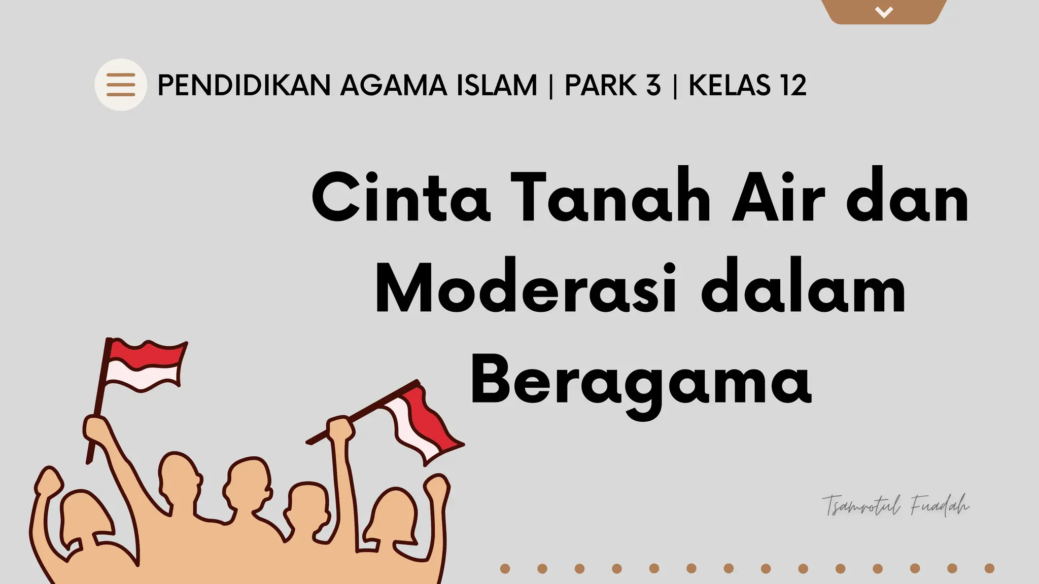 PAI Kelas 12 SMA - Cinta Tanah Air dan Moderasi dalam Beragama | PDF