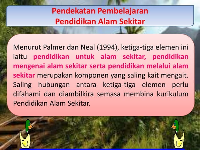 Pendidikan alam sekitar merentas kurikulum | PPTX