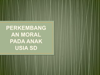 Pendidikan anak di sd | PPTX