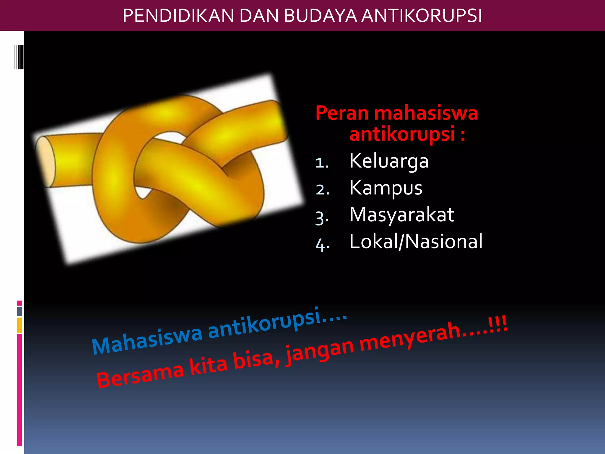 Pendidikan budaya anti korupsi | PPT