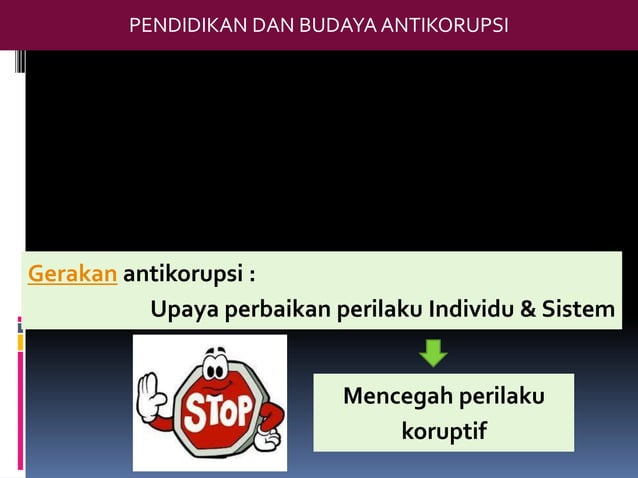 Pendidikan budaya anti korupsi | PPT
