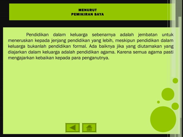 Pendidikan dalam keluarga | PPT