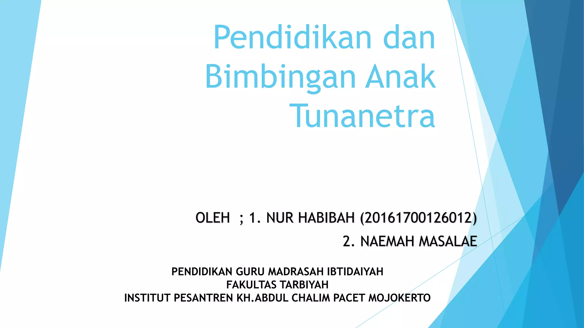 Pendidikan dan Bimbingan Anak Tunanetra.pptx
