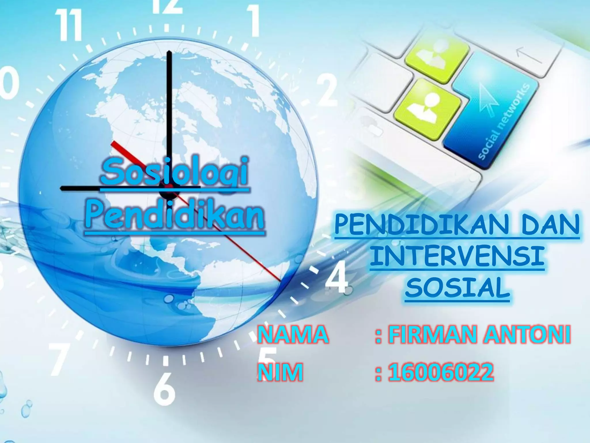 Pendidikan dan intervensi sosial | PPSX