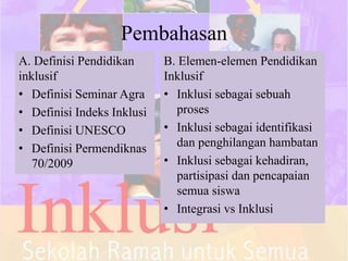 Pendidikan inklusi | PPTX
