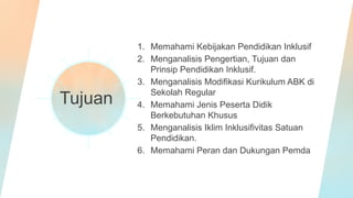 Materi pendidikan inklusi.ppt untuk siswa | PPTX