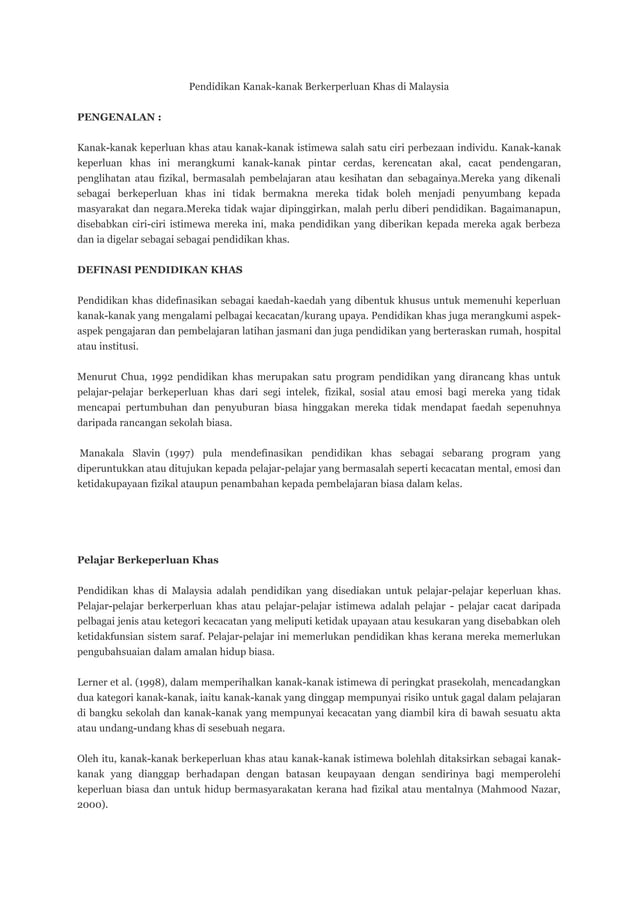 Pendidikan inklusif | PDF