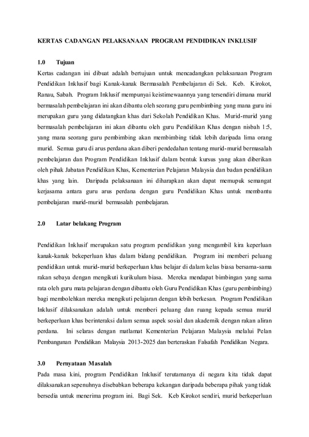 Pendidikan inklusif | PDF