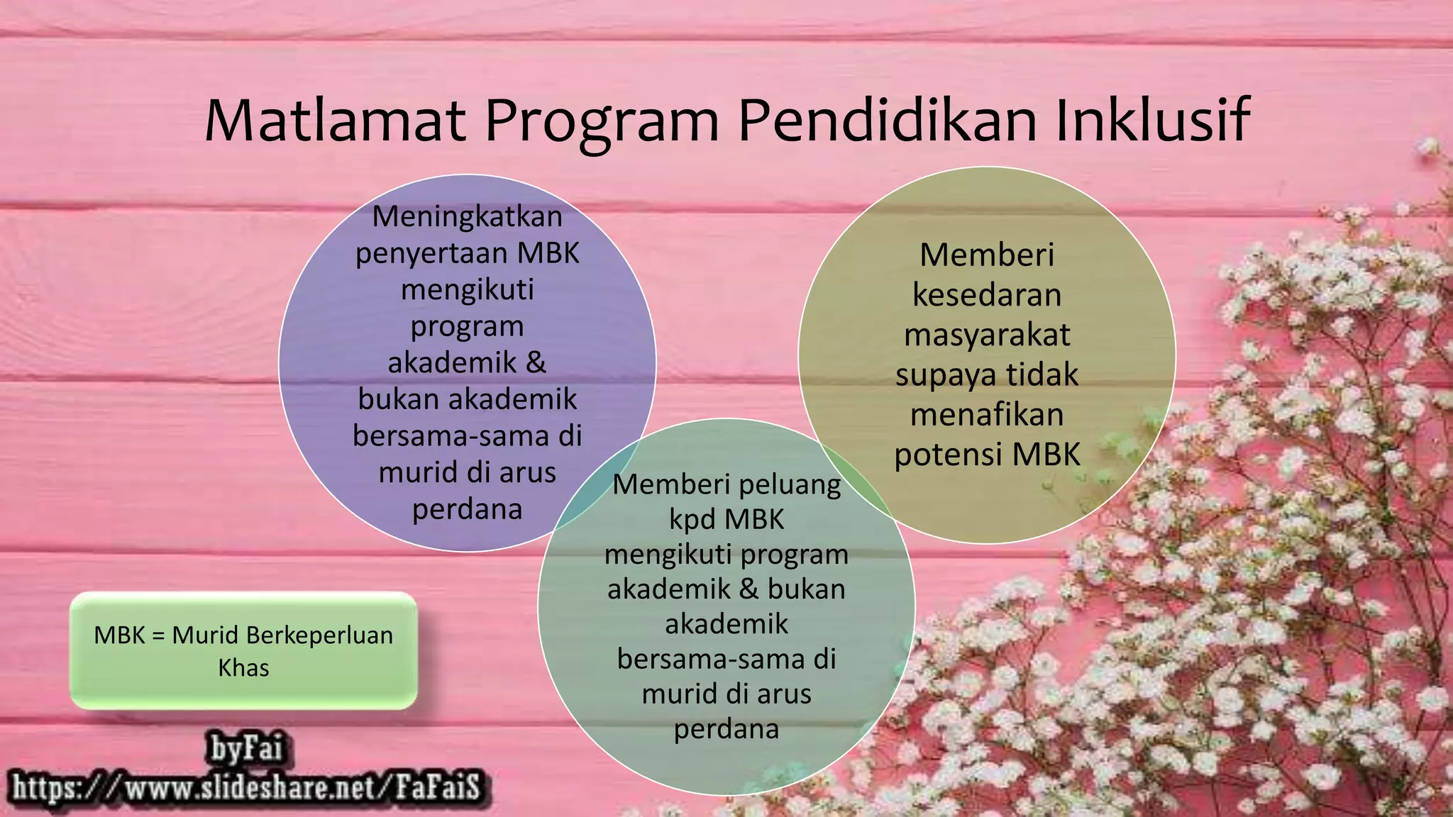 Pendidikan Inklusif / Program Pendidikan Inklusif (PPI) | PPTX
