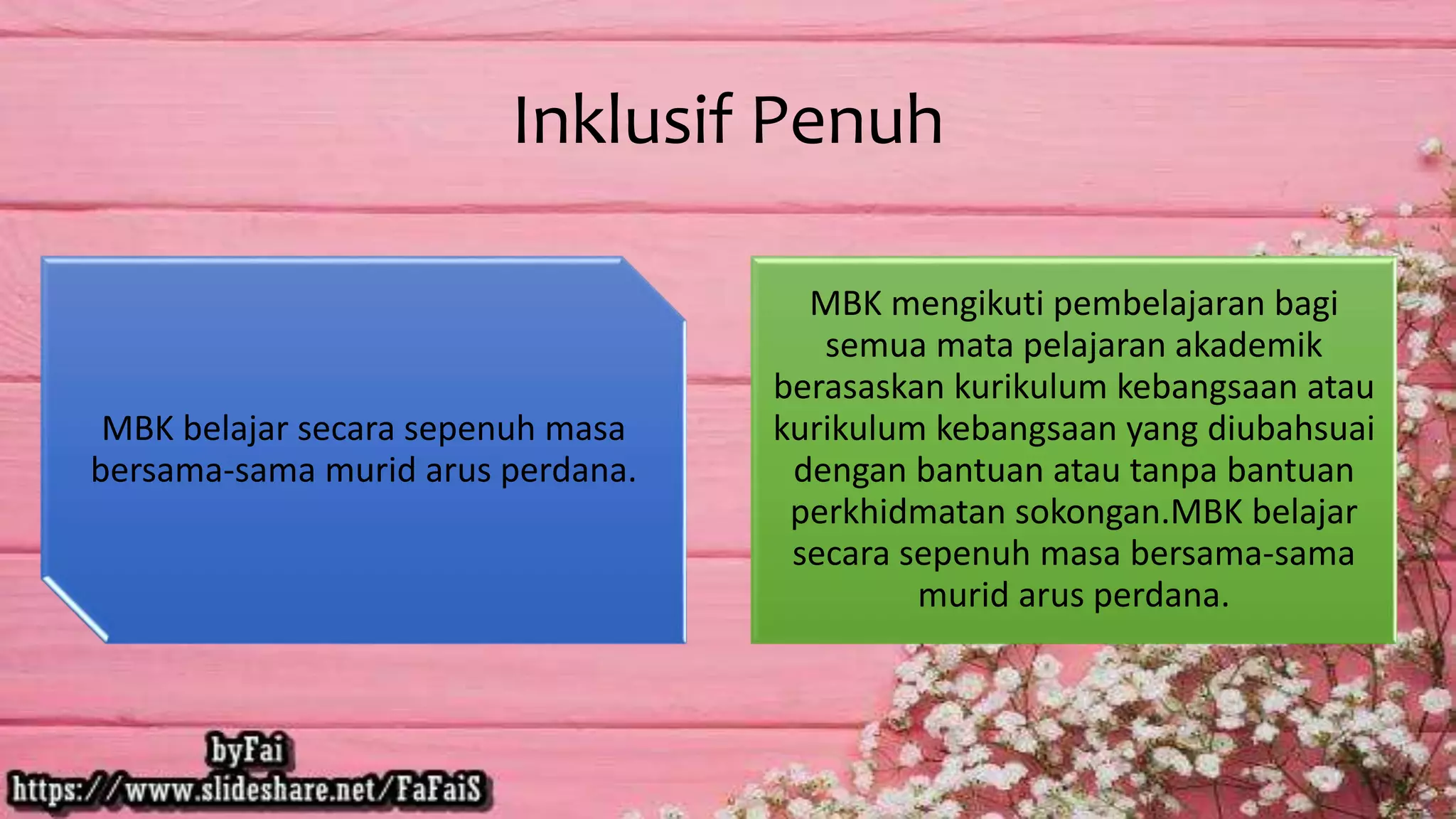 Pendidikan Inklusif / Program Pendidikan Inklusif (PPI) | PPTX