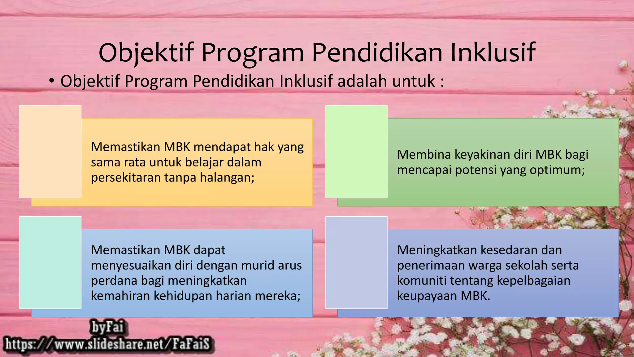 Pendidikan Inklusif / Program Pendidikan Inklusif (PPI) | PPTX