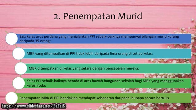 Pendidikan Inklusif / Program Pendidikan Inklusif (PPI) | PPTX