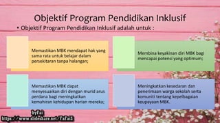 Pendidikan Inklusif / Program Pendidikan Inklusif (PPI) | PPTX