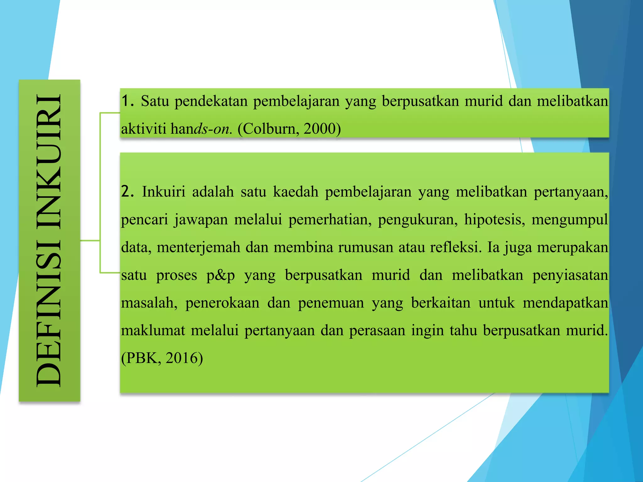 PEMBELAJARAN BERASASKAN INKUIRI | PPTX