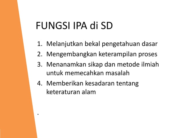 PENDIDIKAN IPA di SD hakikat pembelajaran sains.pptx