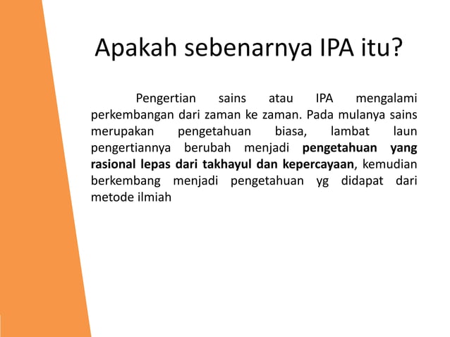 PENDIDIKAN IPA di SD hakikat pembelajaran sains.pptx