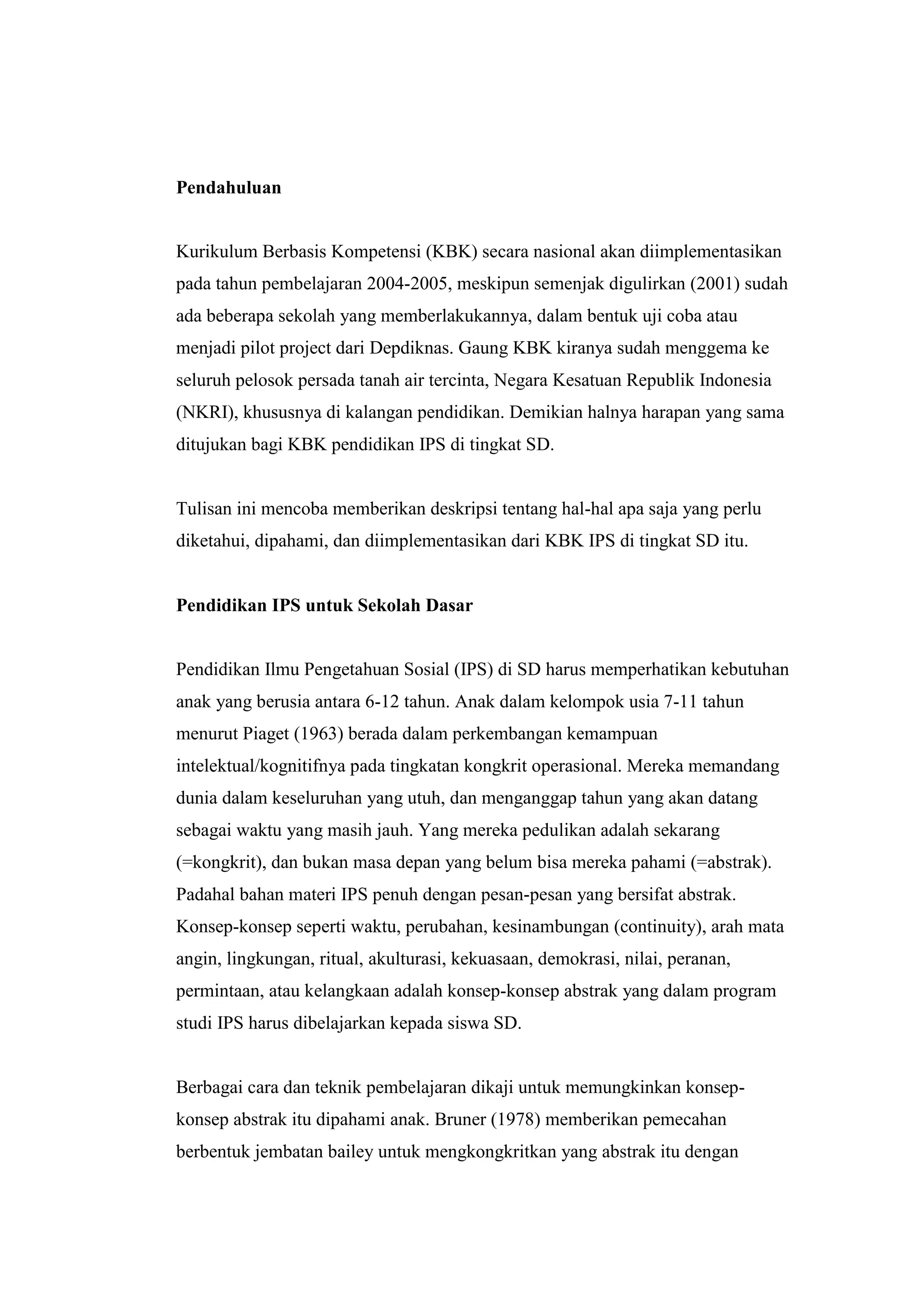 Pendidikan ips di sd | DOCX