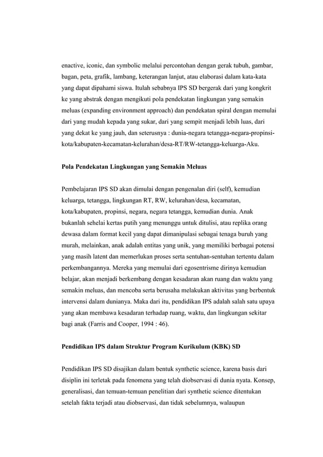 Pendidikan ips di sd | PDF
