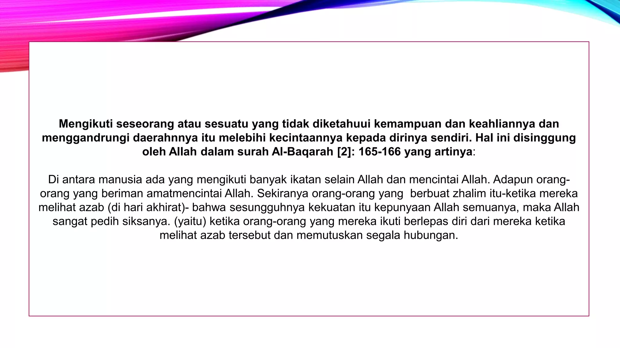 Pendidikan islam iman taqlid | PPTX