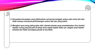 Pendidikan islam iman taqlid | PPTX