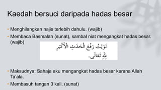 Pendidikan islam tahun 3 bersuci daripada hadas besar | PPTX