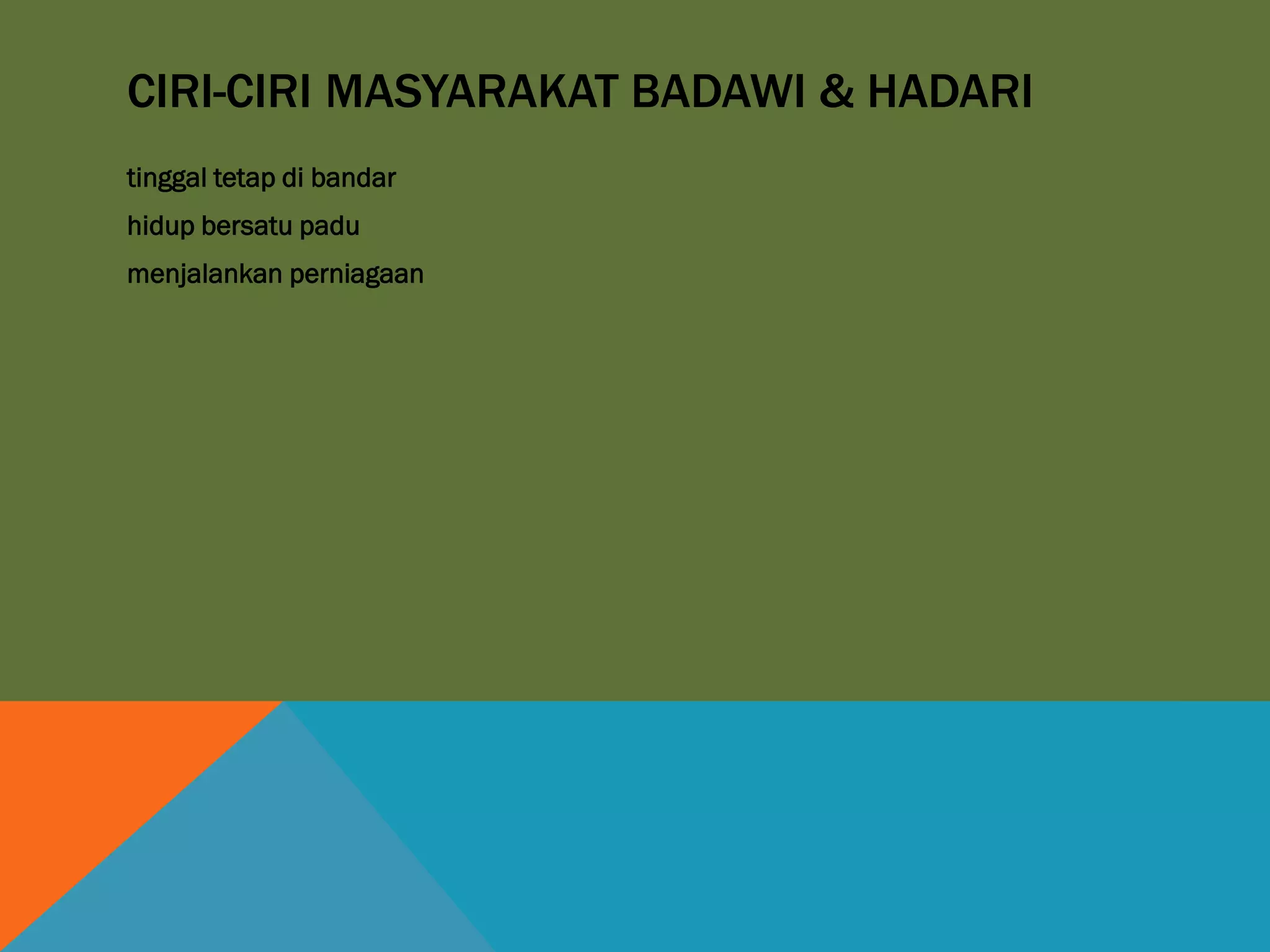 Pendidikan islam tingkatan 1 masy arab jahiliyah | PPTX