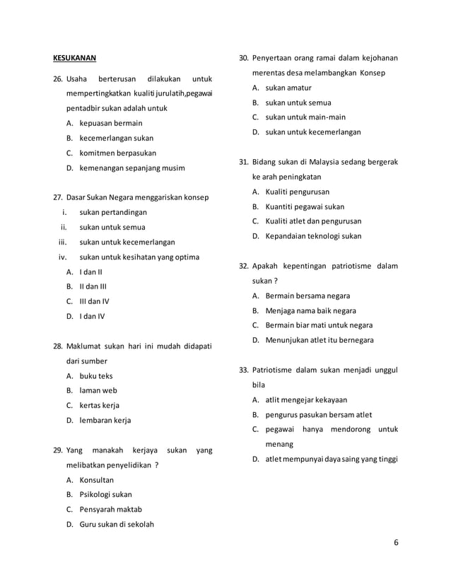 Pendidikan jasmani dan kesihatan p.tahun 2016 | PDF
