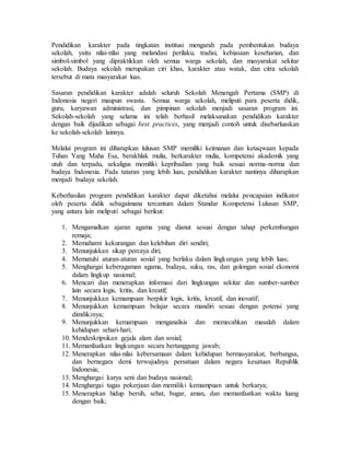 Pendidikan karakter | DOC