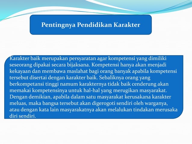 Pendidikan karakter | PPTX