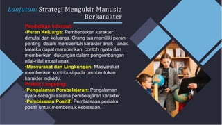Pendidikan Karakter (Character Building) Membangun Pondasi Moral ...