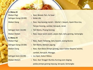 Pendidikan kesehatan (menyusun menu) | PDF