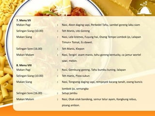 Pendidikan kesehatan (menyusun menu) | PDF