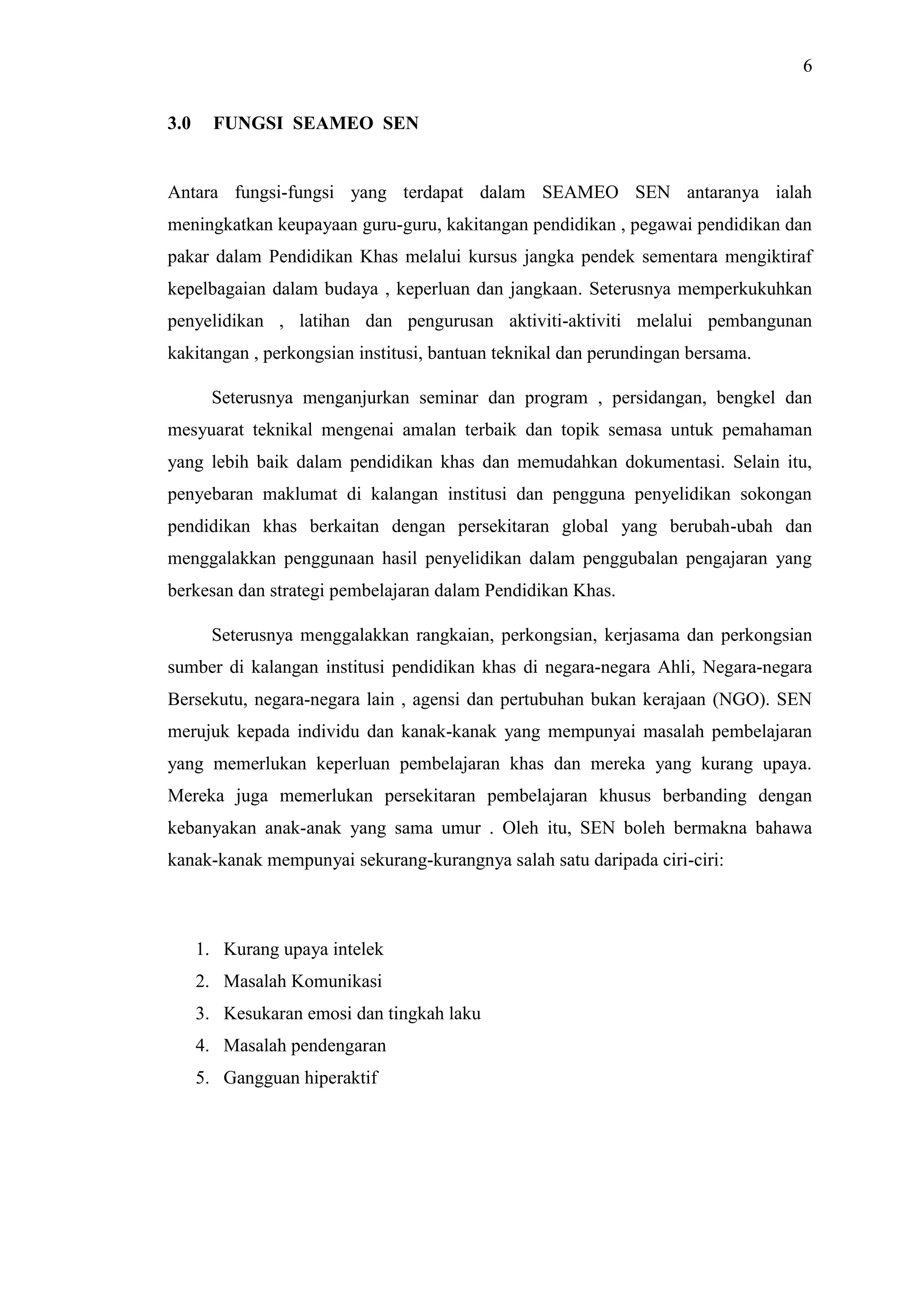 pertubuhan NGO (SEAMEO SEN) | DOCX