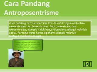 PLH teori etika lingkungan | PPTX